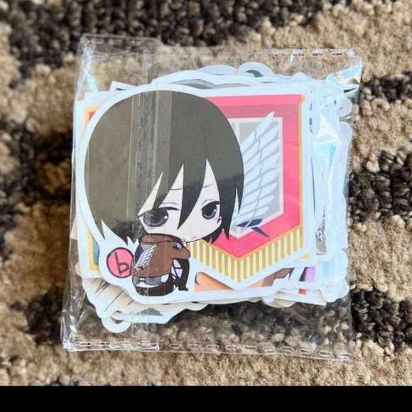 No Brand | Accessories | Attack On Titan 5 Pcs Of Sticker Set | Poshmark